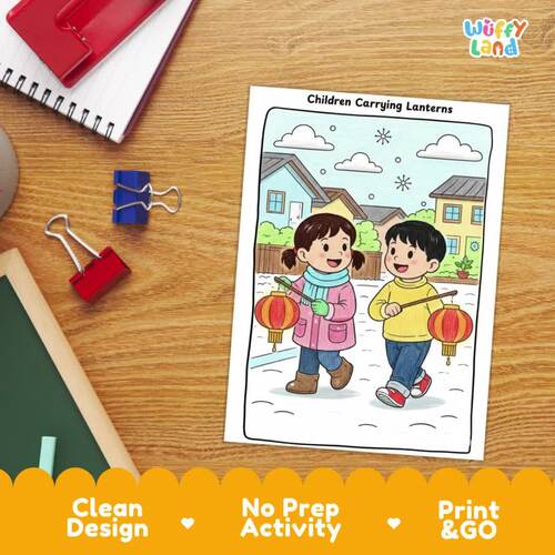 Chinese New Year Coloring Pages | Lunar New Year Activity Sheets Worksheet