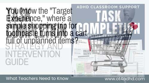 ADHD Executive Function Task Completion Strategy Guide Intervention OT