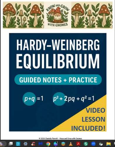 Hardy–Weinberg Equilibrium Guided Notes & Practice (AP Biology) + Video ...