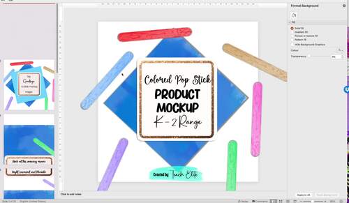 Popsicle Sticks, MOVEABLE Mock-up k-2 sellers png images by Teach Elite