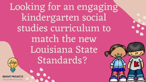 Louisiana Kindergarten Social Studies- Unit One- Kindergarten, Here I Come