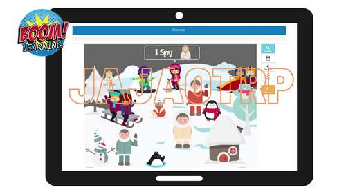 Winter I Spy Look and Find - Boom Cards Distance Learning by jajaotrp