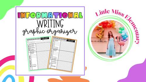 Informational Writing Graphic Organizer | Print & Digital Version Included