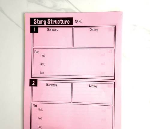 Story Structure Graphic Organizer & Mini Project! Create your Own Story!