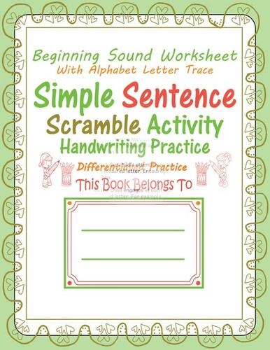 Beginning Sound Worksheet Alphabet Trace Letter of the Week Handwriting ...
