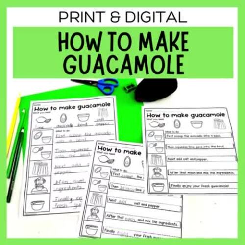 How To Make Guacamole | Cinco De Mayo Procedural Writing by Little ...