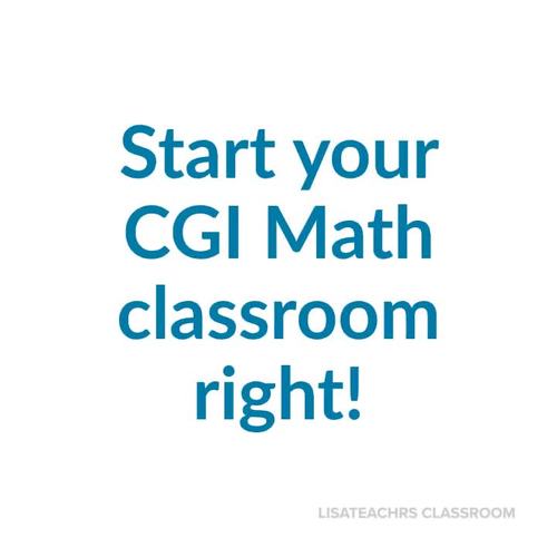 CGI Math Number Talks by LisaTeachR's Classroom | TpT