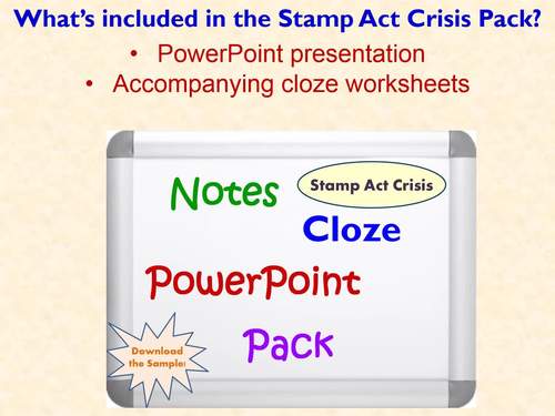 Stamp Act Pack (PPT, DOC, PDF) by MrBerlin | Teachers Pay Teachers