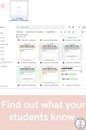 Digital Exit Tickets Numbers and Operations 4th Grade by Drop Your Anchor