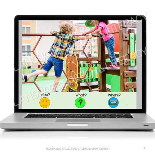 WH Questions Speech Therapy | Print or Digital | TPT Easel | Spring