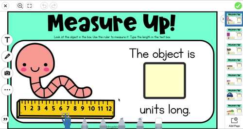 Measuring Objects Digital Activity for Google Slides™ and Seesaw™