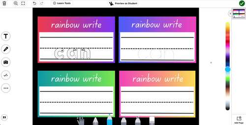 Rainbow Write: Sight Word “I” – Interactive Handwriting Practice