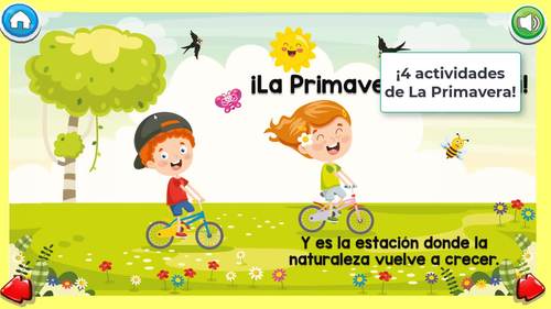 PowerPoint Interactivo La Primavera | Spring Activities in Spanish