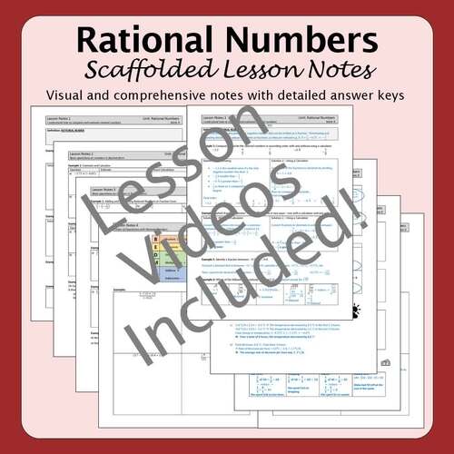 Math 9 BC Rational Numbers Resources: Notes, Assignments, Quizzes ...
