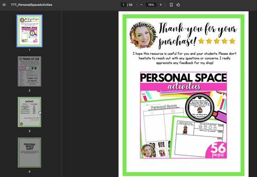 Personal Space Activity, Worksheets & Visuals for Personal Bubbles ...