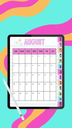 August 2023-July 2024 Digital Teacher Planner, Ipad/Goodnotes planner ...