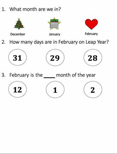 February, Differentiated Reading Comprehension by ALL ABOUT SPED with ...