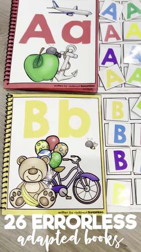 Errorless Alphabet Adapted Book Set {26 books included} by Chalkboard Superhero