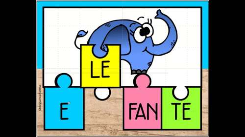 SPANISH 4-Syllable Words - Digital Puzzles by Bilingual Teacher Hive