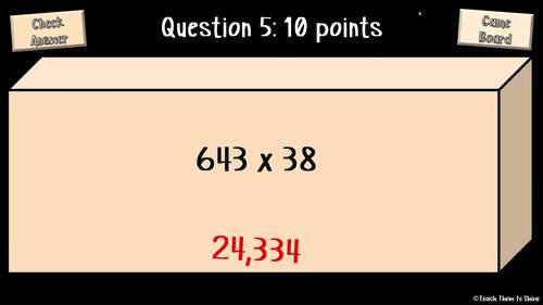 Digital Self-Checking Game: Multi-Digit Multiplication (3-digit x 2-digit)
