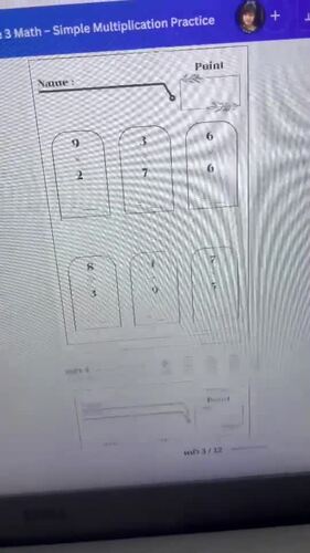 Grade 3 Math – Simple Multiplication Practice by Kaewkan Kansomboon