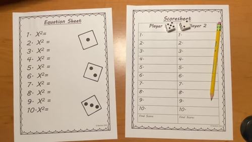 Halloween Cubed Numbers Activity | 5th/6th Grade Math Game by Variable Soup