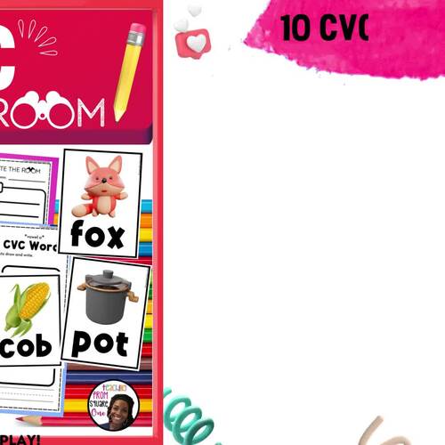 CVC Write the Room, CVC vowel o, Writing Practice by Teaching From ...