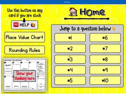 Place Value | Word Problems | Self Checking | Print & Digital | Boom™ Cards