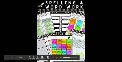 Spelling & Word Work | Digital | Google Classroom by Read Write Grow ...