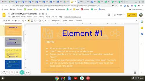 Periodic Table Vocabulary and Mystery Element Bundle by Crosswalk ...