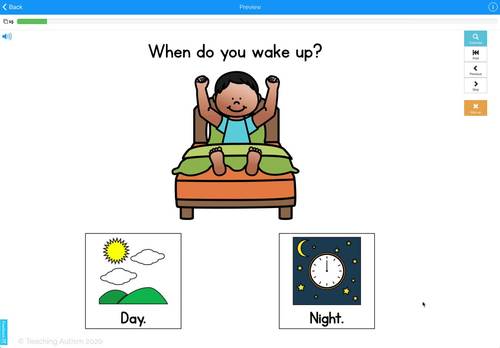 Day and Night Sorting Boom Cards | Special Education Distance Learning