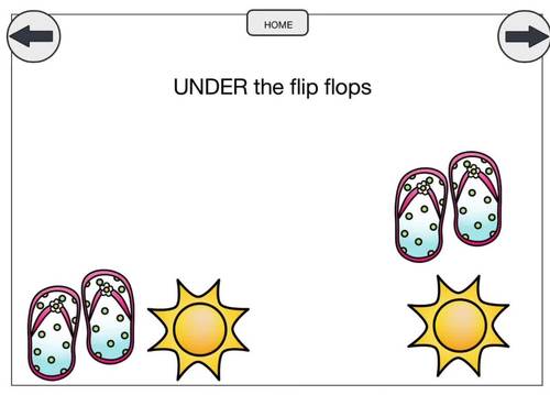 Summer Spatial Concepts and Prepositions BOOM CARDS Distance Learning