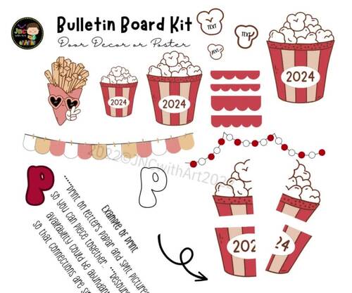 Popcorn Template For Bulletin Board