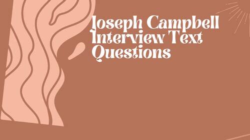 Hero’s Journey | Joseph Campbell Interview + Bluey ELA | Scaffolded Qs ...