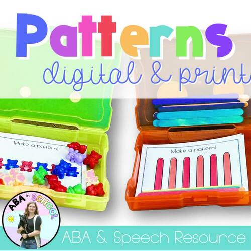 Matching and Patterns Task Boxes for Special Education or Preschool ...