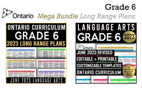 Grade 6 Ontario 2023 Long Range Plans BUNDLE | Editable & Printable ...