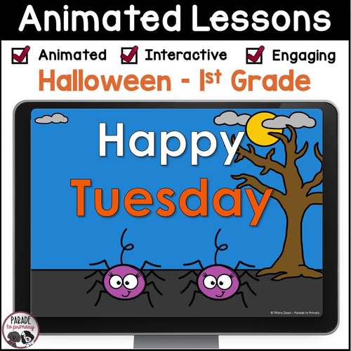 DIGITAL Morning Meeting - HALLOWEEN - October - 1st Grade - Circle Time