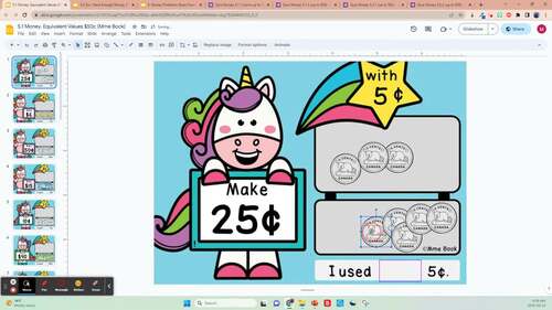 BUNDLE: CND Money (50¢/$50).2 Google Slides™ + 4 quizzes by GroovyGarden