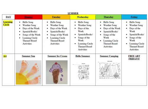 June Toddler Lesson Plans by Admin 4 You | TPT