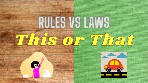 Rules vs. Laws - This or That Brain Break Videos by The Teacher Rex