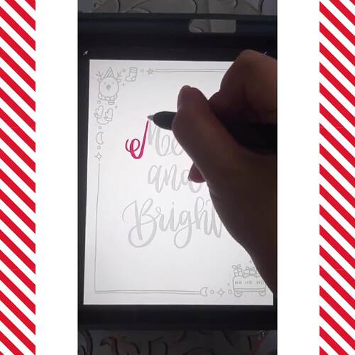 Christmas Procreate Tracing Workbook by Bassoonartwork | TPT