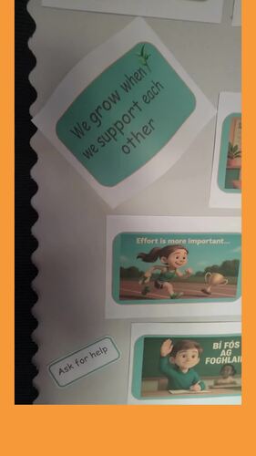 Bí Cineálta SPHE Display/Poster Wellbeing Growth Mindset Teacher Resource