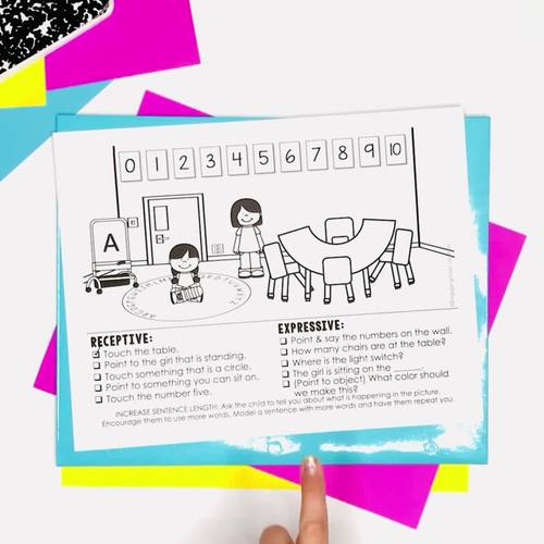 Back To School Picture Scenes | Receptive and Expressive Language