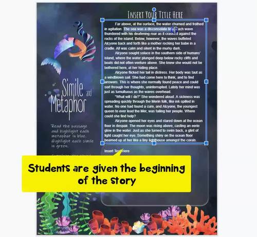 Simile and Metaphor Interactive Creative Writing Google Notebook Project