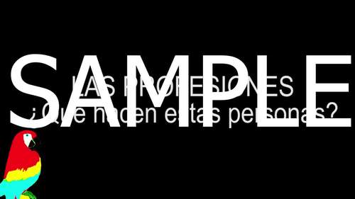 LAS PROFESIONES VIDEO + WORKSHEET- DISTANCE LEARNING by Spanish Guacamaya