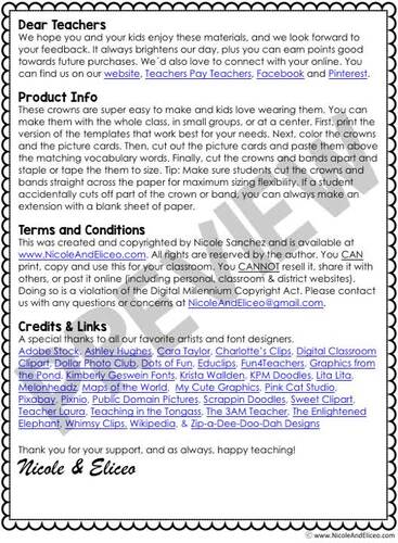 DOLLAR DEAL Zoo Animal Headband Hat Crown Activity Craft Template +FREE ...