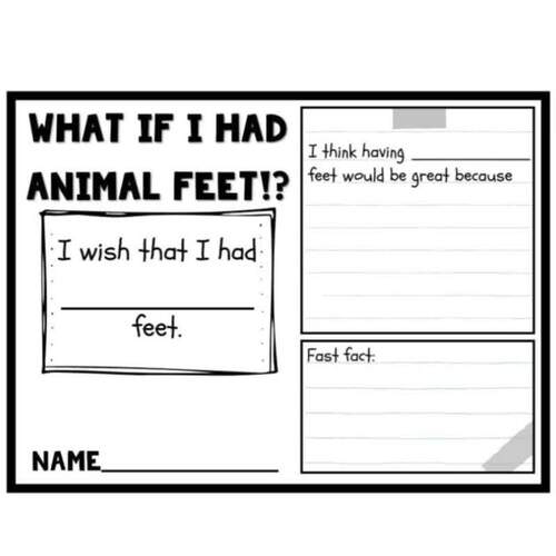 Amazing Animal Feet | Animal Adaptations | ELA and Science by Prints by ...