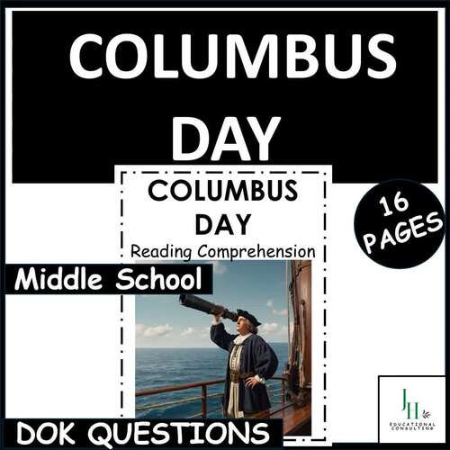 Columbus Day Reading Comprehension Activities | Middle | October | US ...