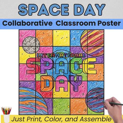International Space Day Collaborative Poster | Solar System Craft