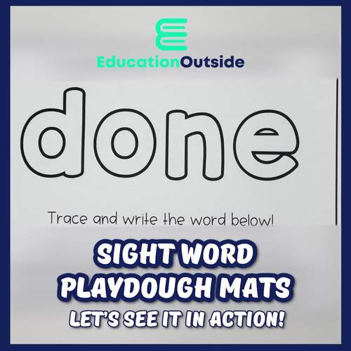 Sight Word Playdough Mats (3rd Grade Dolch) - Printable Set | TPT